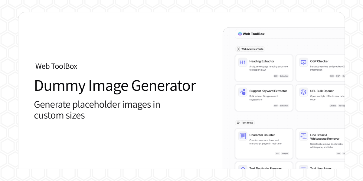 Dummy Image Generator - Create placeholder images in custom sizes | Web ...